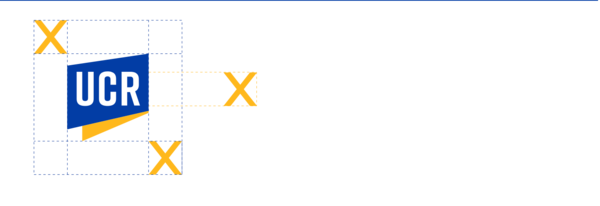UCR Monogram Clear Space | Brand Identity